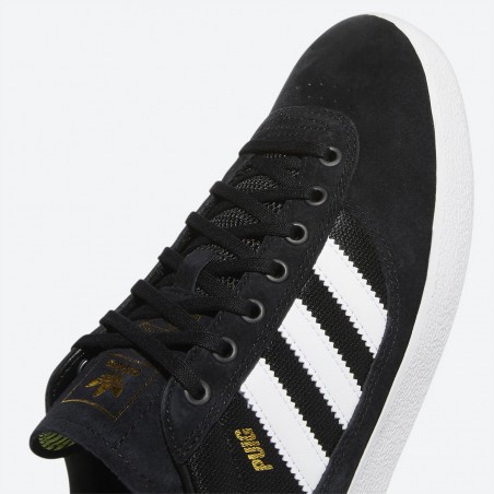 ADIDAS Puig Indoor Core Black / Cloud White / Pulse Lime skate shoes